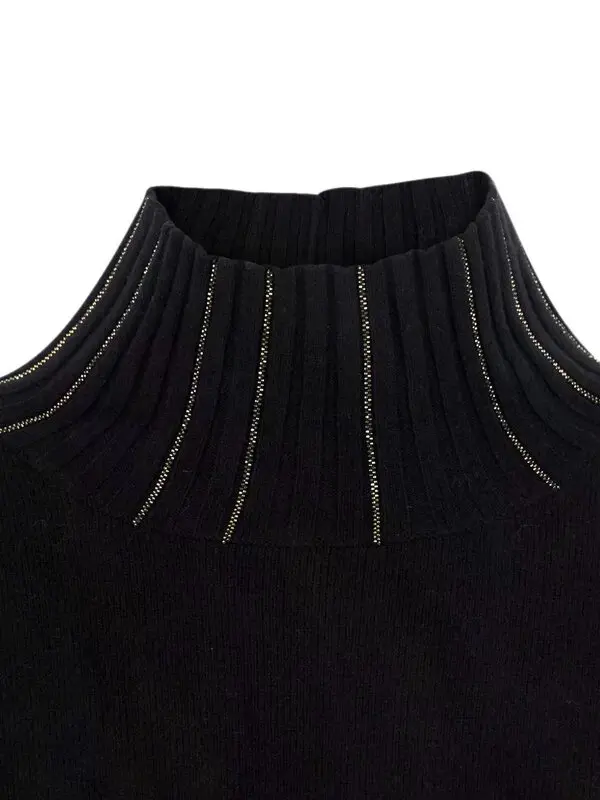 Fabiana Filippi Mini Bead-embellished High-neck Dress