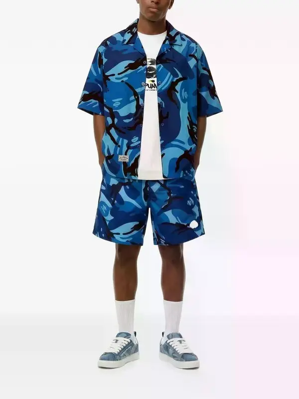 AAPE BY *A BATHING APE Short-sleeve Button-down Shirt