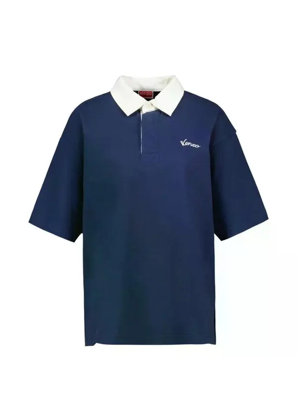 Kenzo Varsity Logo-embroidered Polo Shirt
