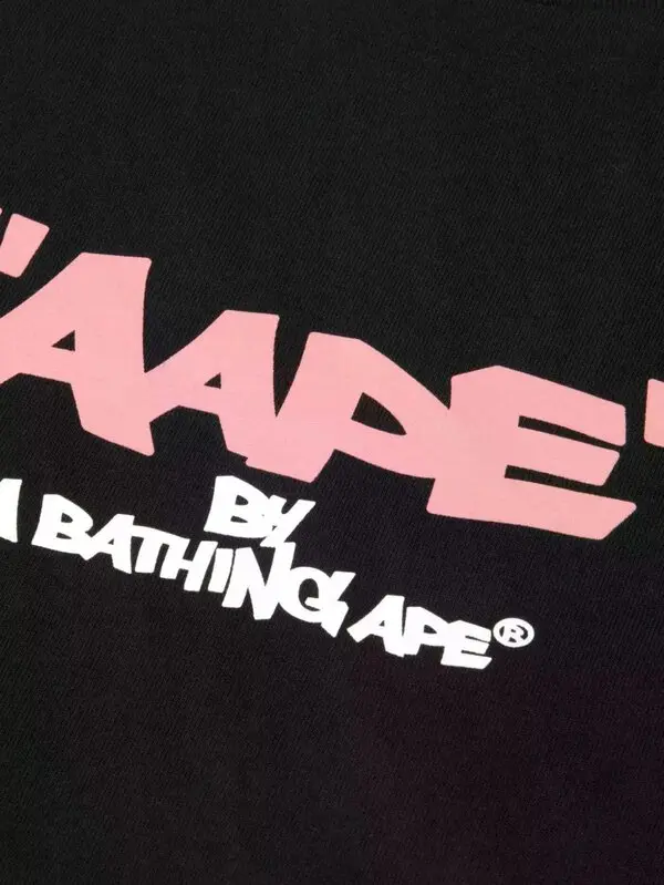 AAPE BY *A BATHING APE Graphic-print Long-sleeve T-shirt - Black