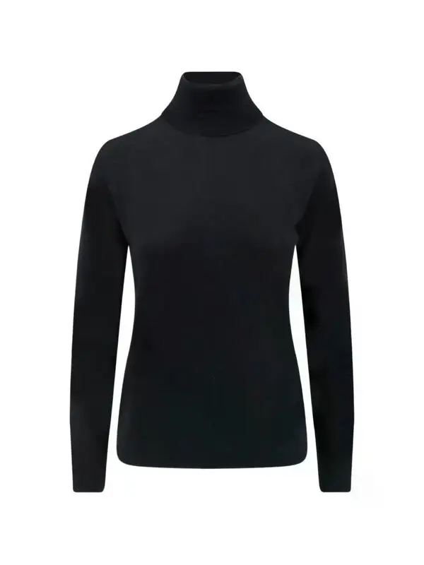 Aspesi High-neck Ribbed-trim Sweater - Black