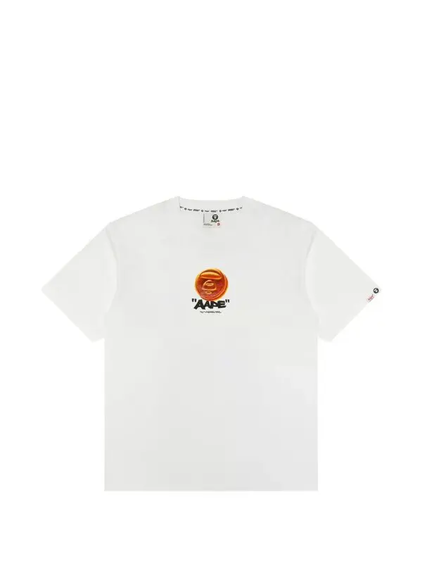 AAPE BY *A BATHING APE Moonface-print T-shirt
