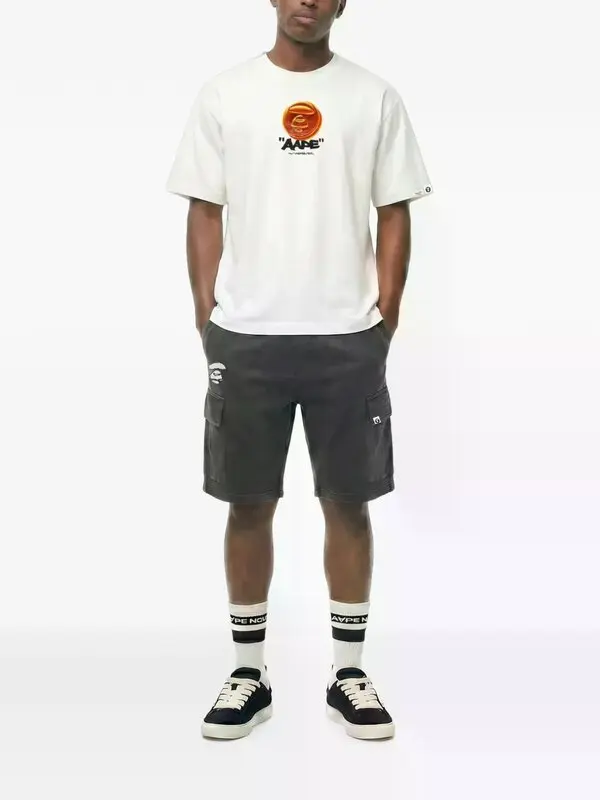 AAPE BY *A BATHING APE Moonface-print T-shirt