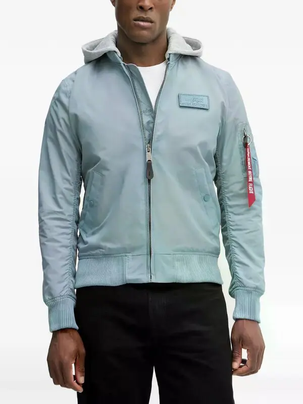 Alpha Industries Hooded Ma-1 Bomber Jacket