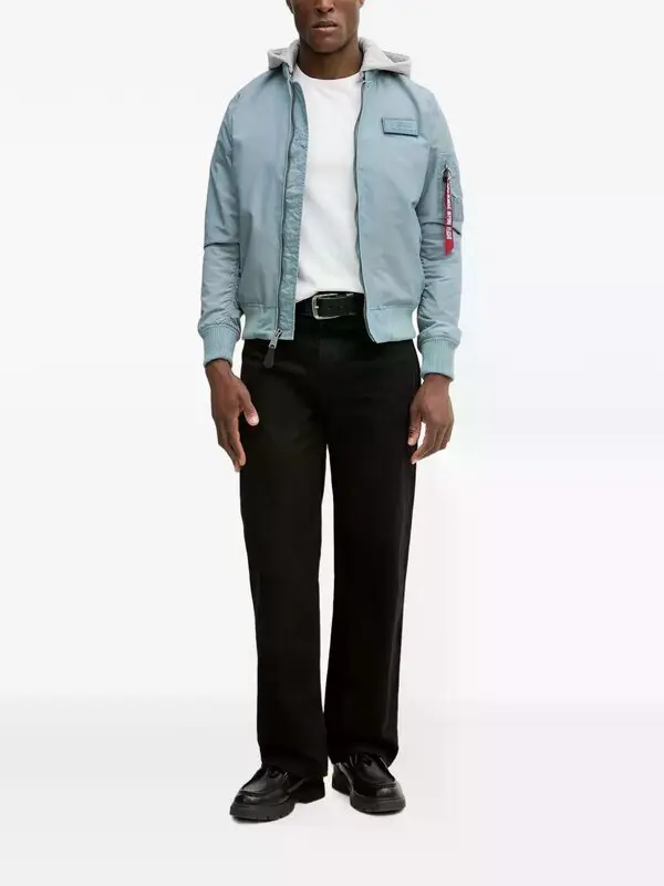 Alpha Industries Hooded Ma-1 Bomber Jacket