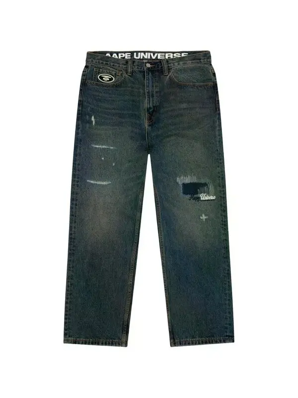 AAPE BY *A BATHING APE Distressed Jeans