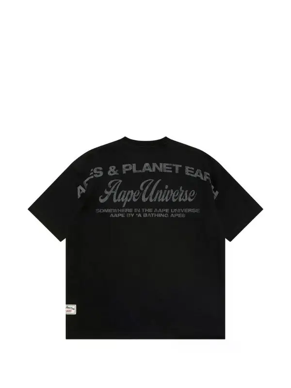 AAPE BY *A BATHING APE Moonface Logo-print T-shirt