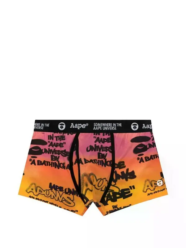 AAPE BY *A BATHING APE Graffiti-print Boxers