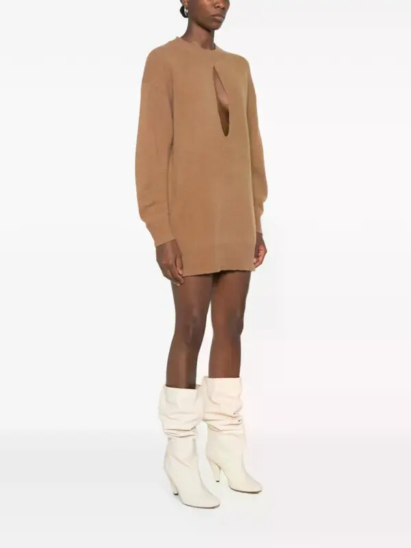 Elisabetta Franchi Cut-out Knitted Mini Dress