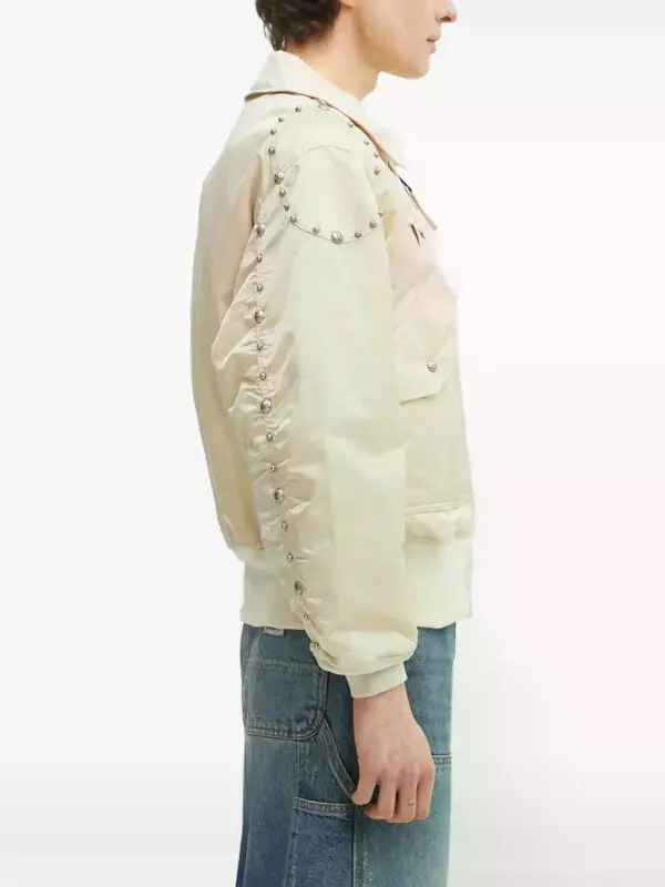 Alpha Industries X Thug Club Stud-embellished Patch Jacket