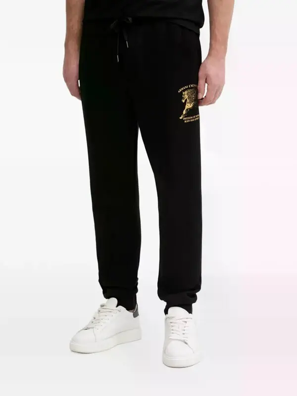 Armani Exchange Horse Logo-print Drawstring Track Pants