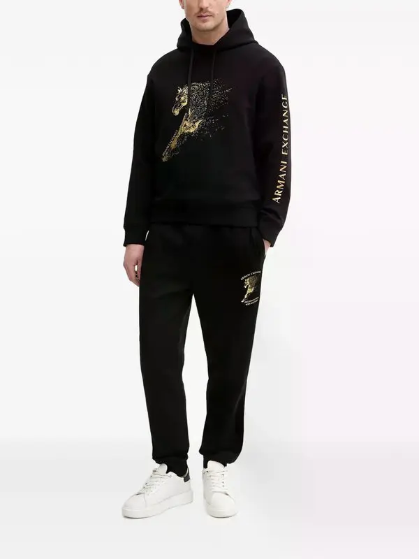 Armani Exchange Horse Logo-print Drawstring Track Pants