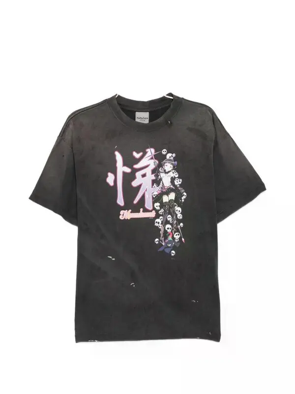 LE MONT SAINT MICHEL Graphic-print T-shirt - Black