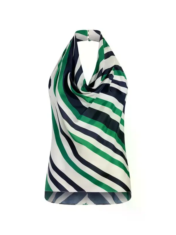 Adam Lippes Cusette Striped Halter Top