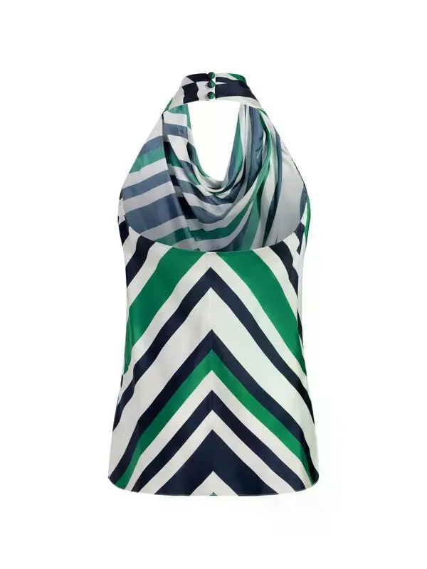 Adam Lippes Cusette Striped Halter Top