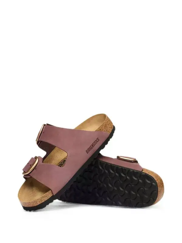 BIRKENSTOCK Arizona Big Buckle Nubuck Leather Sandals - Purple