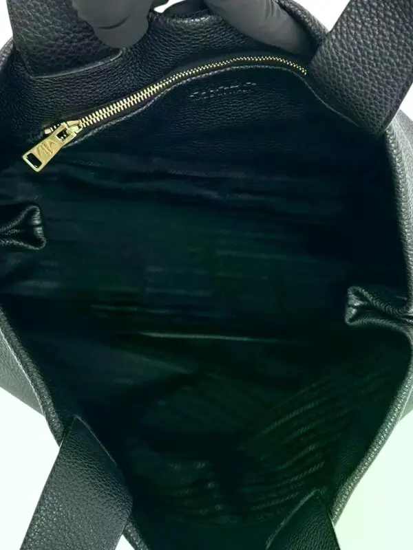 Prada Vitello Daino Logo Handbag