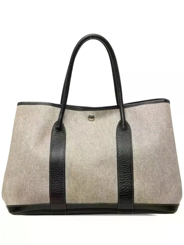 Hermès 2002 Toile And Negonda Garden Party 36 Tote Bag - Neutrals