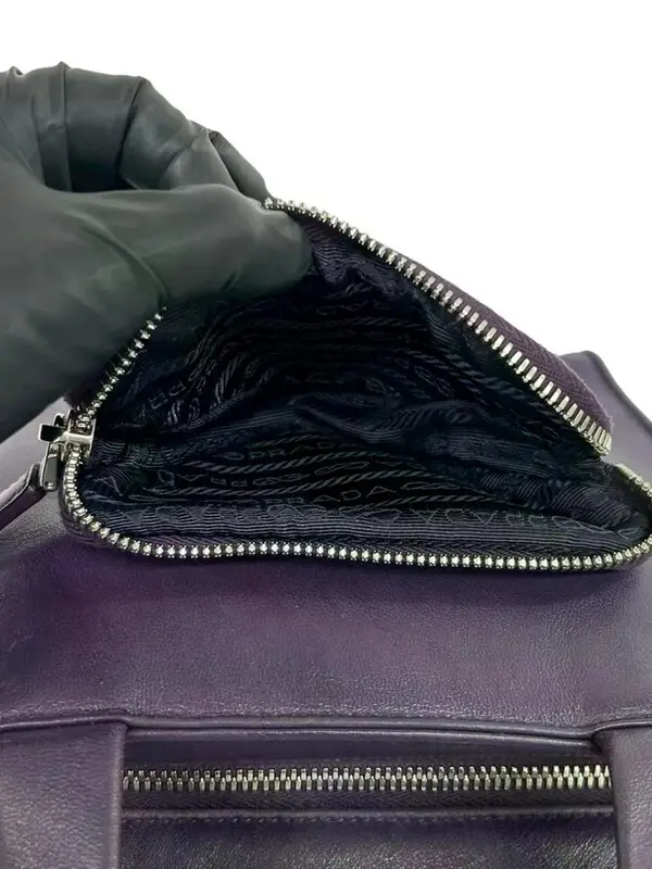 Prada 2013-2026 Nappa Front Pocket Satchel