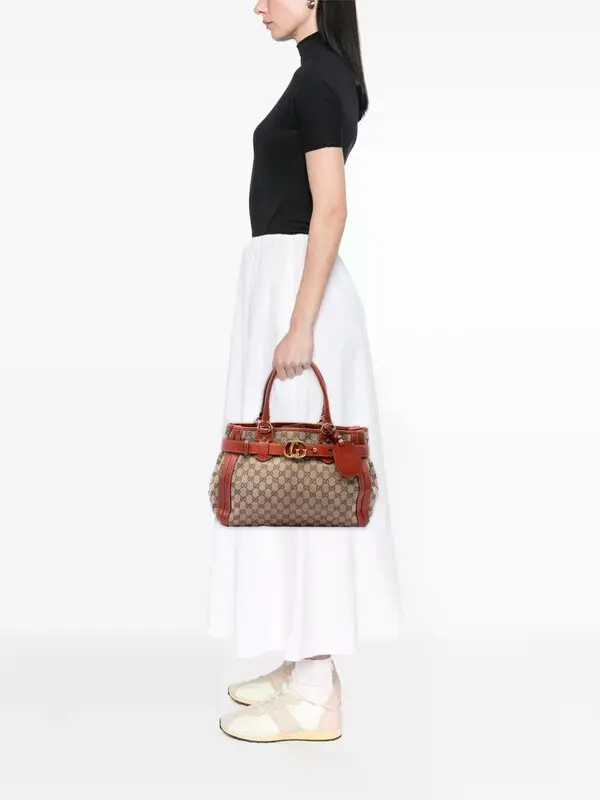 Gucci 2016-2026 Gg Canvas Running Tote Bag