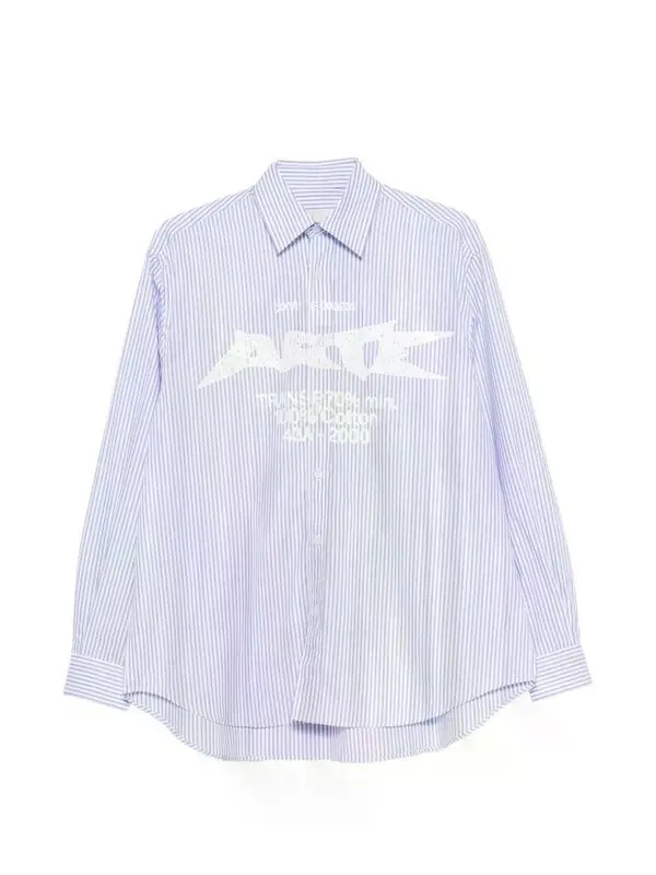 ARTE ANTWERP Logo-print Striped Shirt