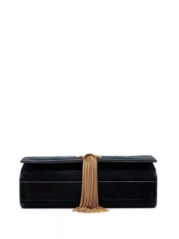 Saint Laurent Suede Monogram Kate Tassel Crossbody Bag