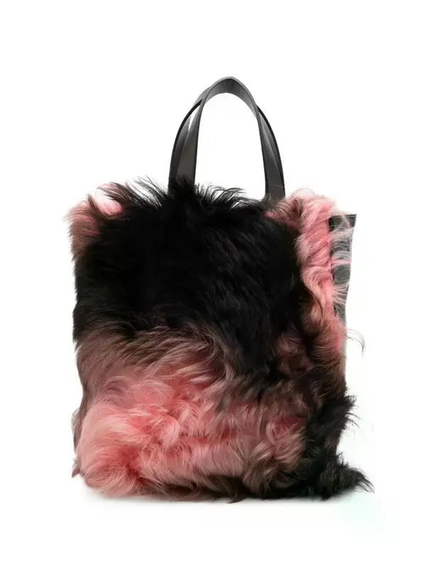 Marni Museo Soft Shearling Tote Bag - Brown