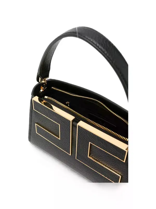 Elisabetta Franchi Logo-plaque Pebbled-effect Tote Bag