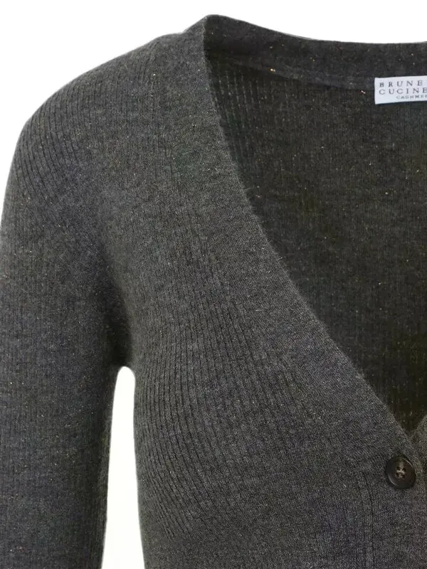 Brunello Cucinelli Ribbed V-neck Cardigan