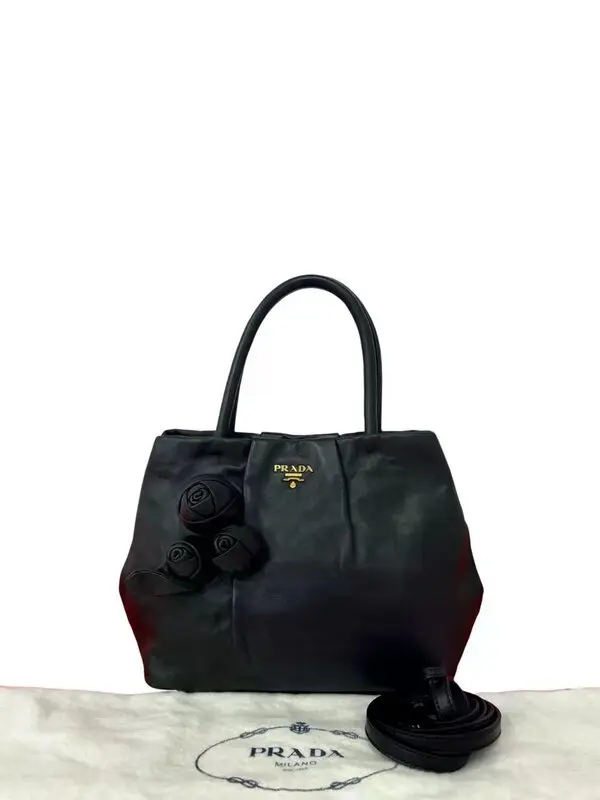 Prada 2013-2026 Nappa Rose Leather Satchel