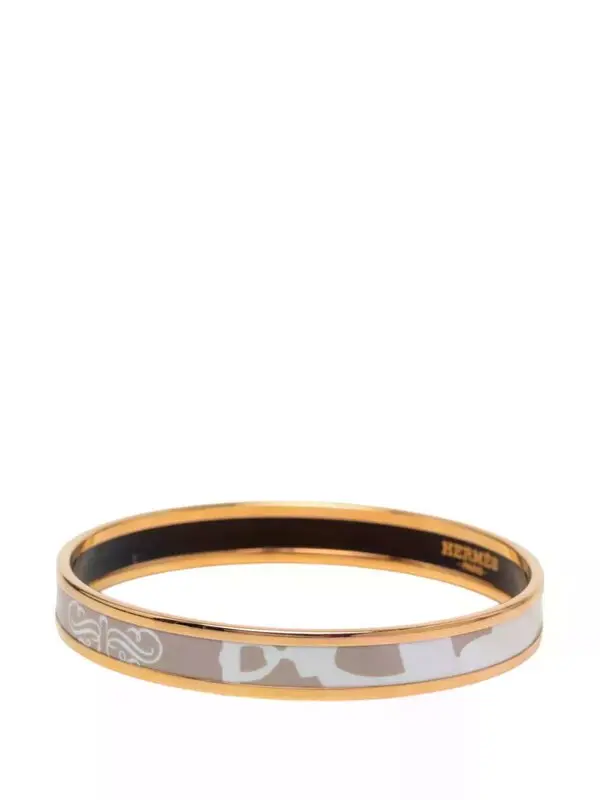 Hermès 2017 Narrow Brides De Gala Tattoo Enamel Bangle 65 Costume Bracelet