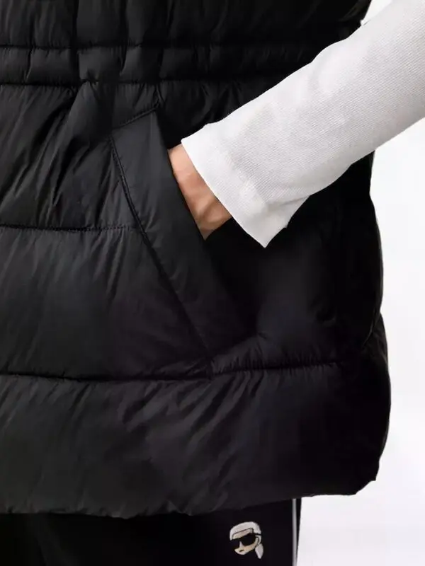 Karl Lagerfeld Quilted Logo-patch Gilet
