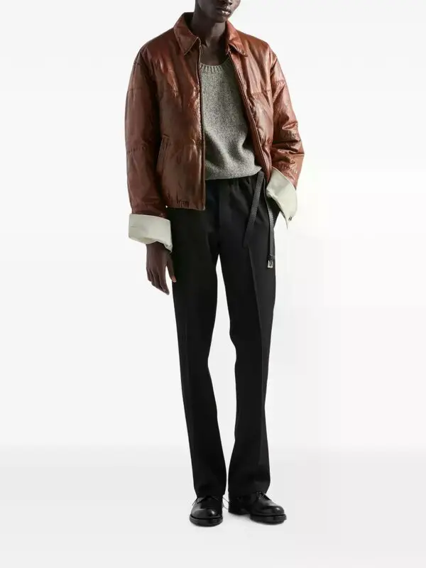 Prada Shetland Wool Scoop-neck Sweater