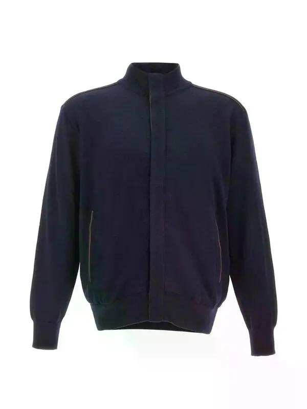 Paul & Shark Logo-embroidered Wool Cardigan