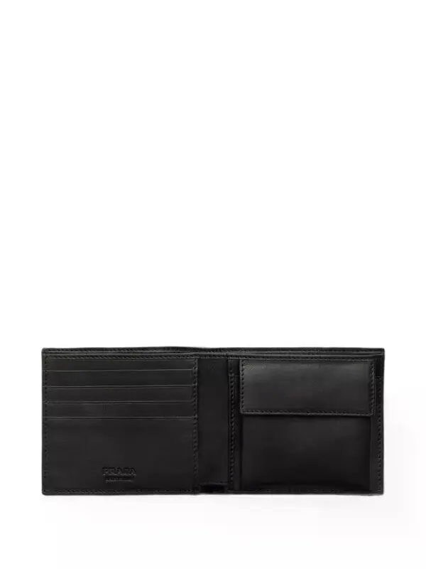 Prada Antiqued-leather Wallet