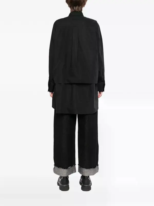 Sacai Pussy-bow Layered Shirt