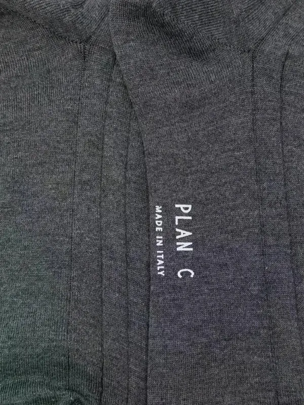 Plan C Ribbed Two-tone Socks