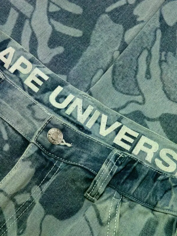 AAPE BY *A BATHING APE Camouflage Print Jeans