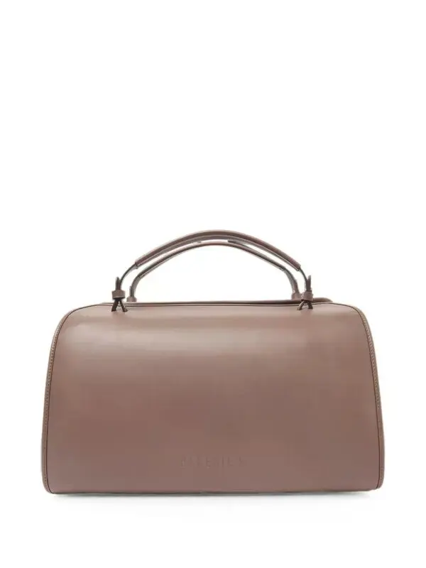 Peserico Logo-debossed Calf Leather Tote Bag