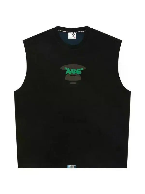 AAPE BY *A BATHING APE Moonface Logo-print Tank Top