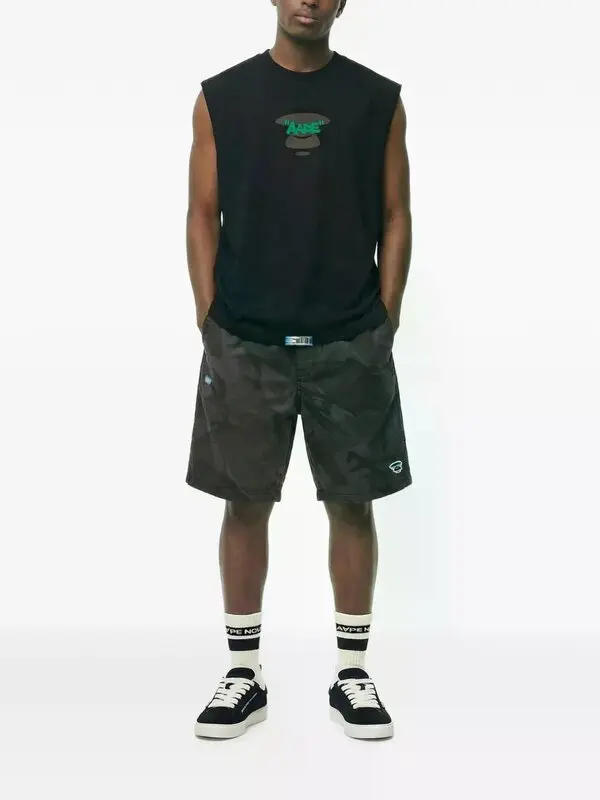 AAPE BY *A BATHING APE Moonface Logo-print Tank Top