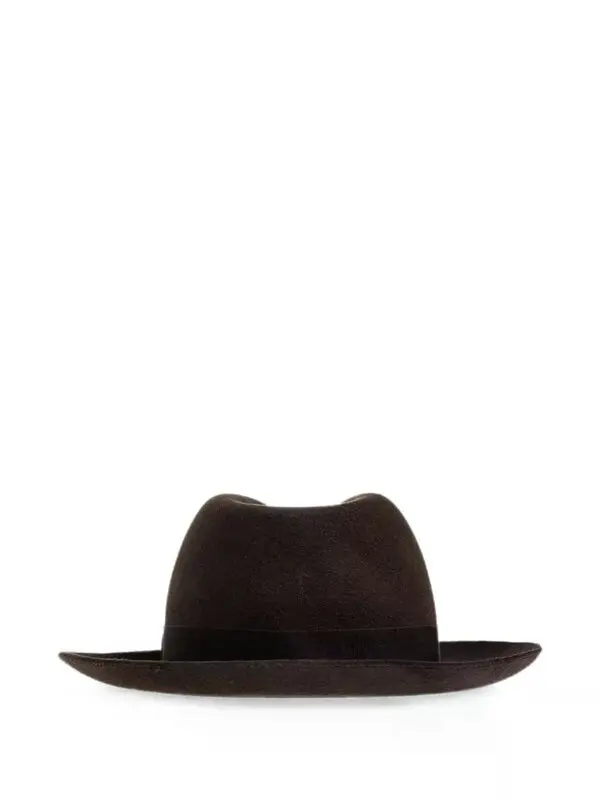 Giorgio Armani Grosgrain-trim Fedora Hat