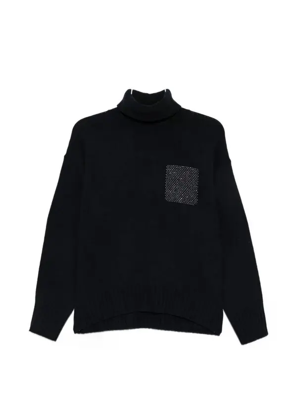 Peserico Embellished Roll-neck Jumper
