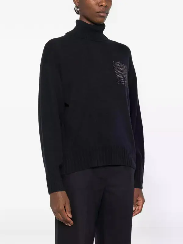 Peserico Embellished Roll-neck Jumper