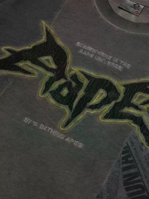 AAPE BY *A BATHING APE Graphic-print Panelled T-shirt