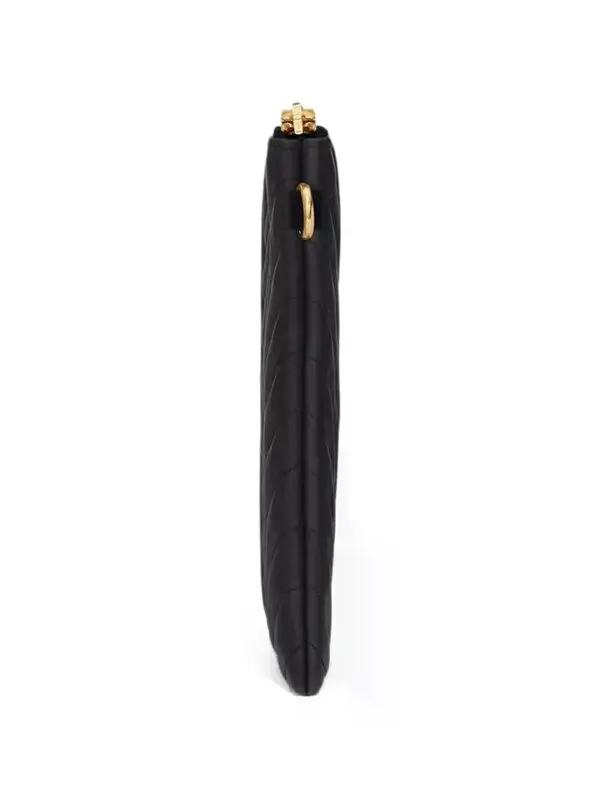 Saint Laurent Cassandre Matelassé A5 Pouch In Leather