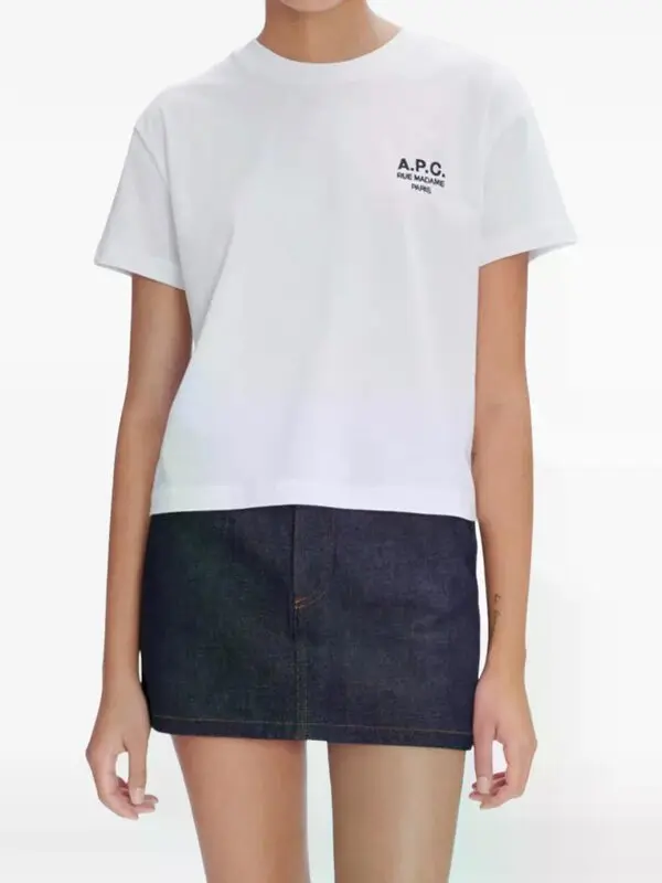 A.p.c. Embroidered Logo Cotton T-shirt