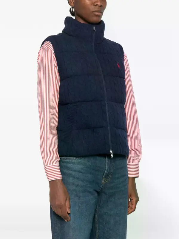 Polo Ralph Lauren Cable-knit Padded Gilet