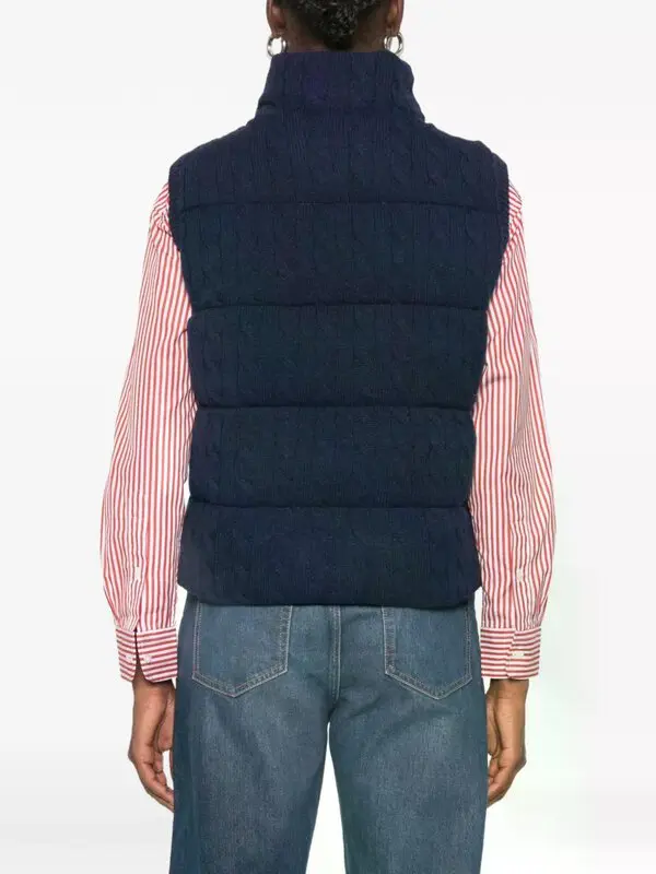 Polo Ralph Lauren Cable-knit Padded Gilet