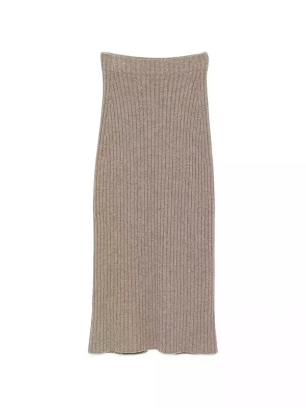 Eric Bompard Ribbed Cashmere Maxi Skirt